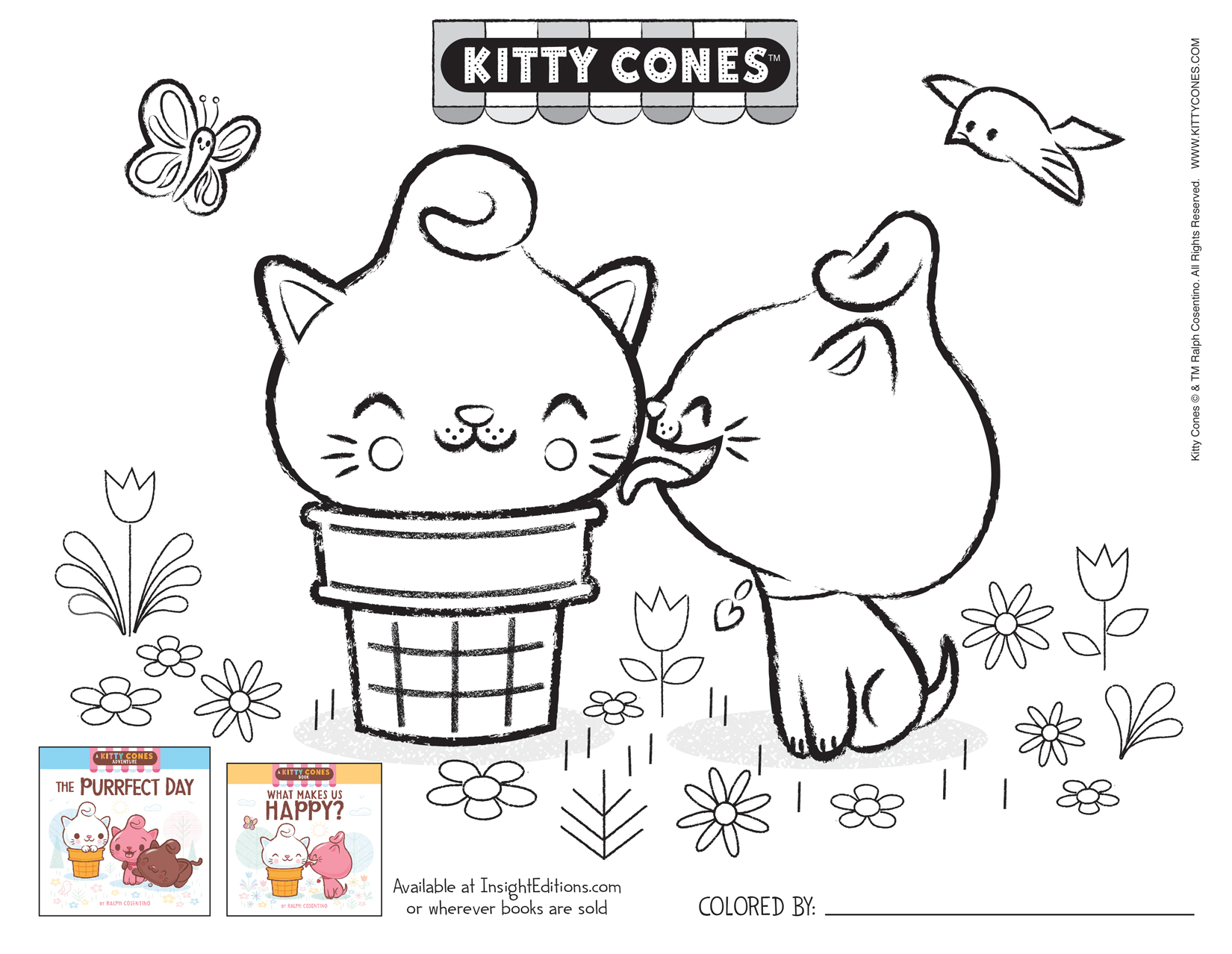 Coloring Pages | Kitty Cones