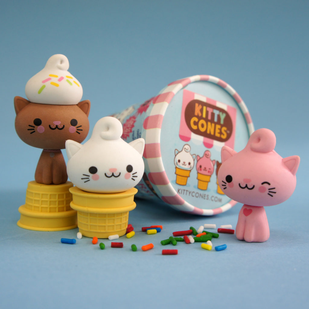 Collectible Erasers Series 1 | Kitty Cones